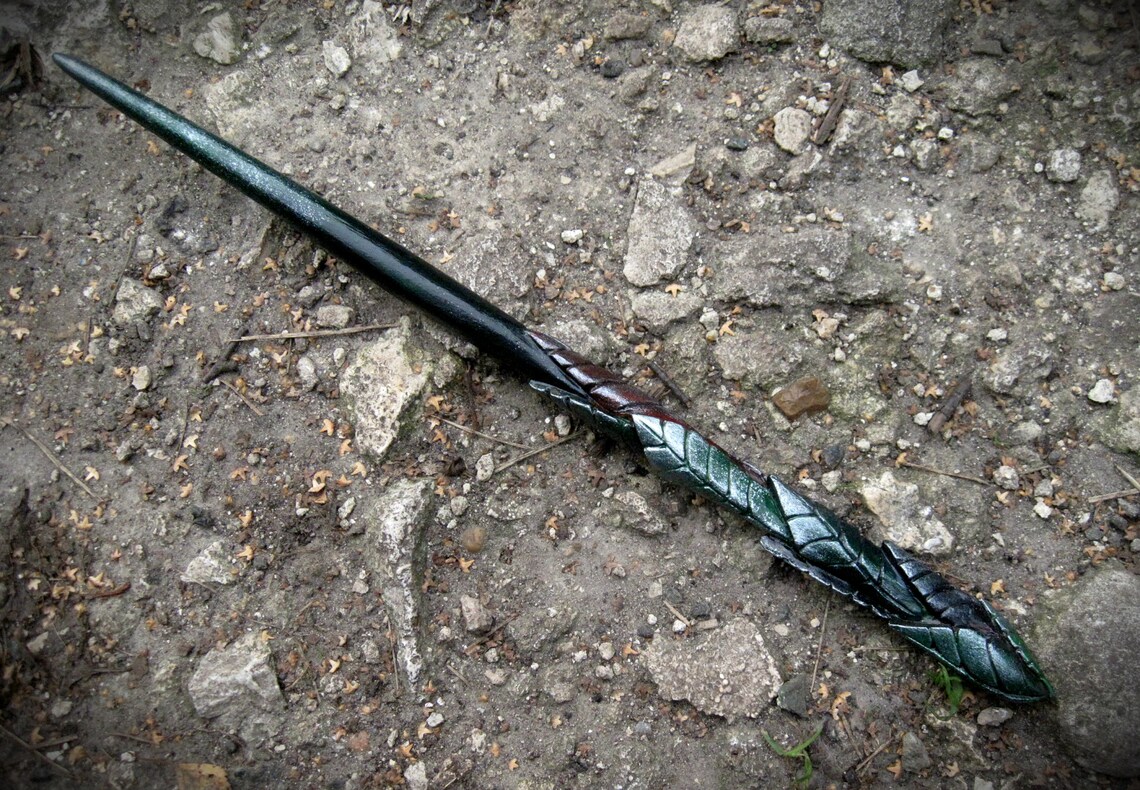 Wizard Wand, Magic Wand Silver, Wizards Wand, Silver Leaf, Winter Magic ...