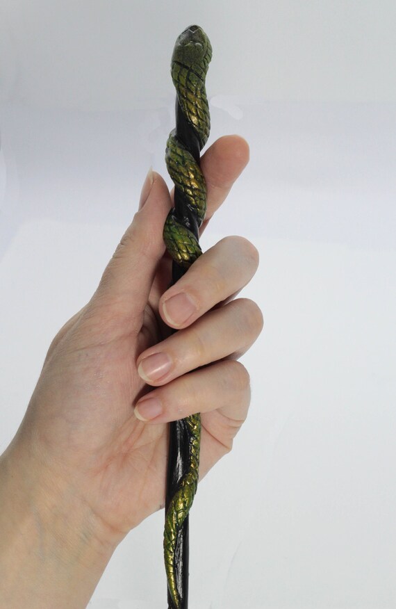 Hand Made Magic Wand / Snake wand / Custom Wand / Wood Wand | Etsy