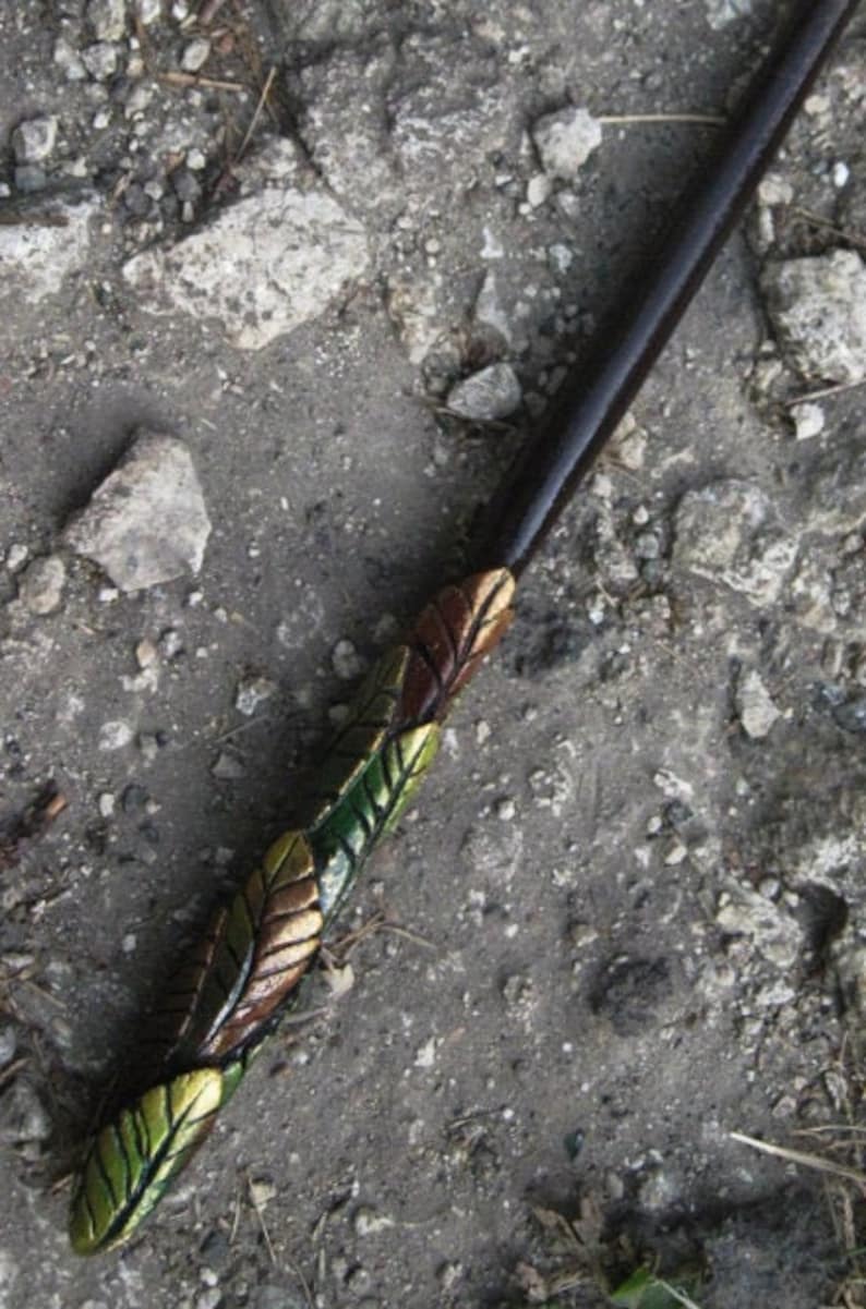 Magic Wand Wizard Wand Leaf Wand Autumn Leaves Red Wand - Etsy Sweden