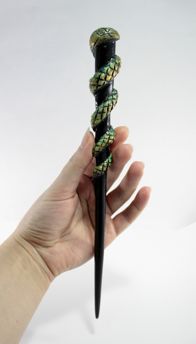 Snake Magic Wand, Magic Wand, Wizard Wand, Poison, Snake, Wand - Etsy
