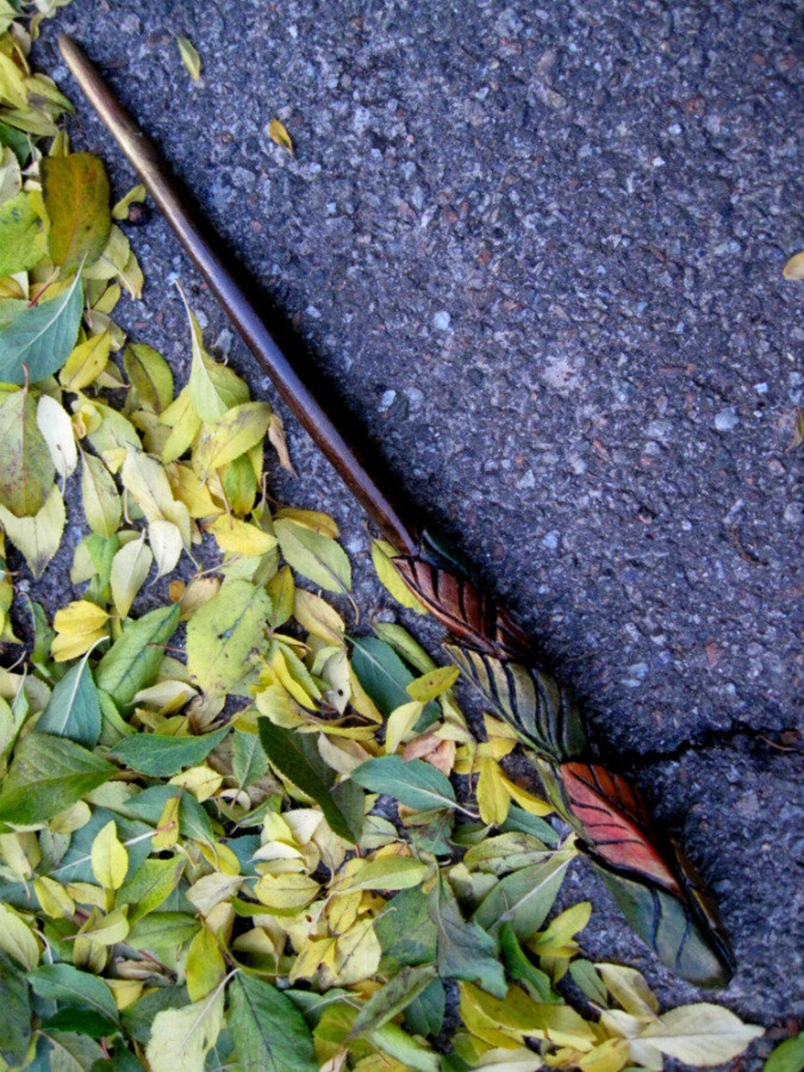 Magic Wand, Wizard Wand, Leaf Wand, Autumn Leaves, Red Wand - Etsy