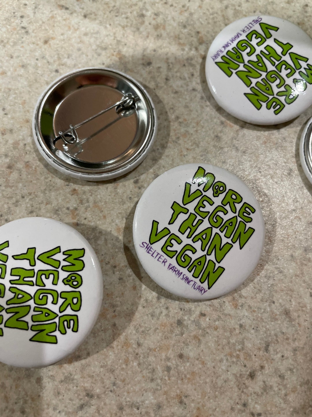 1 1/2 SFS White Zombie Rip Button - Etsy