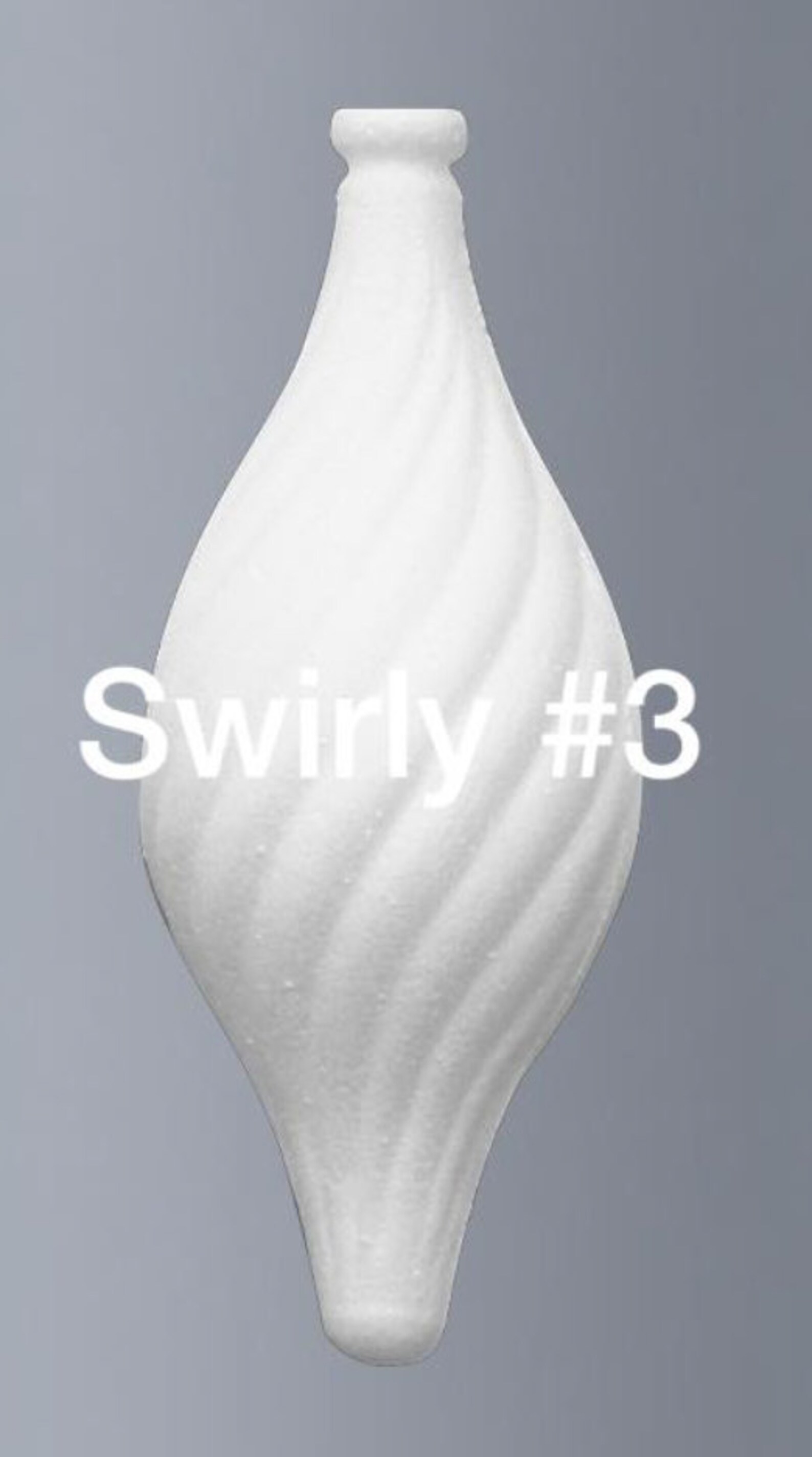 Swirls EPS Polystyrene Shapes 3 8cm 3/pk Spinning | Etsy