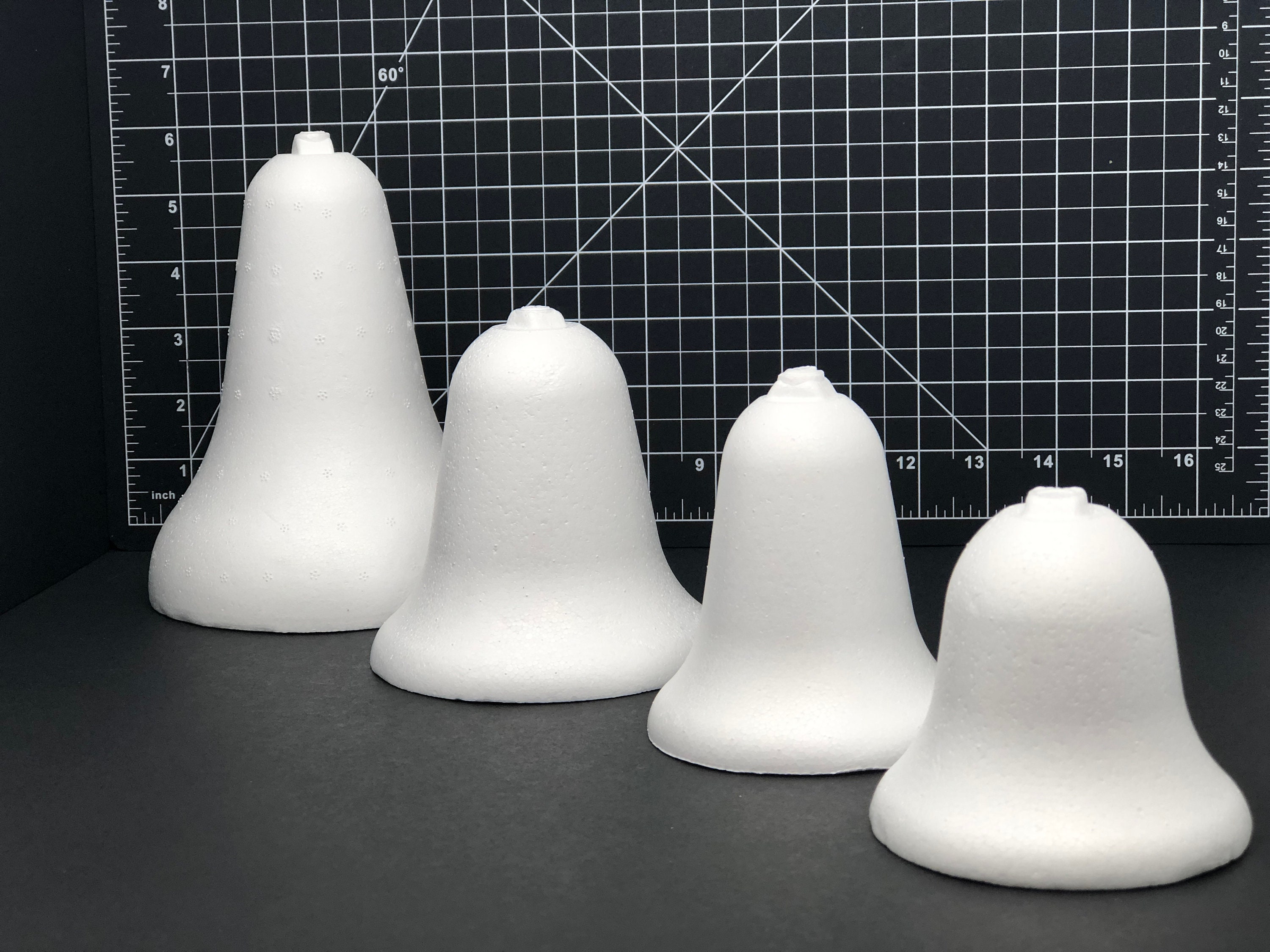 Smooth Foam Bells Available in 4 Sizes Hollow Core EPS - Etsy