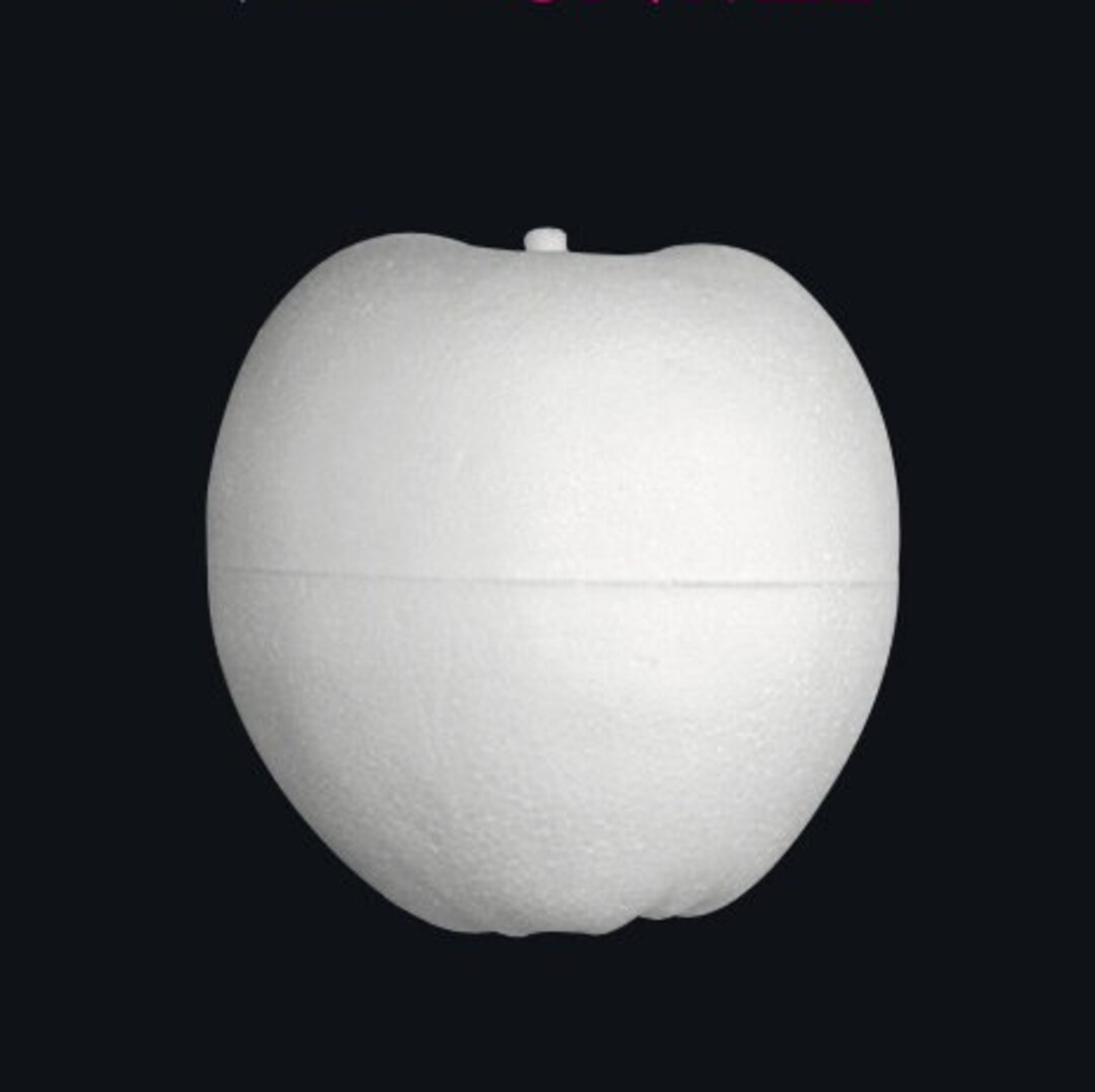 3.14" Apples 2/set Solid Core EPS Polystyrene Foam Smooth Forms Craft ...