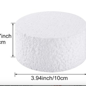 4x2 Styrofoam Round Foam Circles W/flat Sides, for Ornaments, 2/pk ...