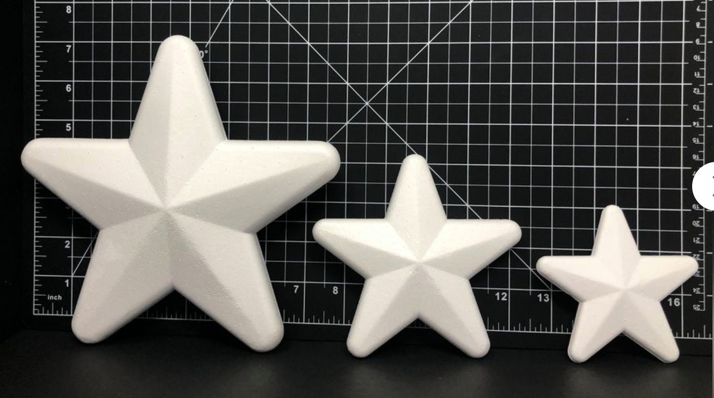 Stars EPS Polystyrene Ornament Forms Small Medium Large - Etsy Australia