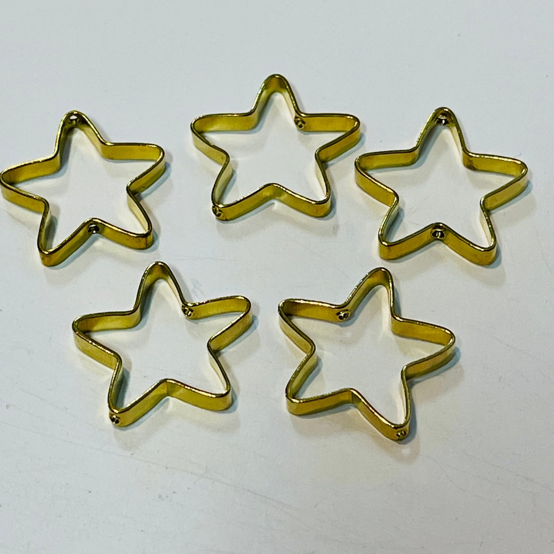 Gold Star Tree Toppers/ornaments DDSGTT255 - Etsy
