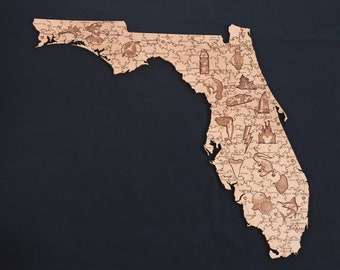 Florida Puzzle Puzzles - Etsy