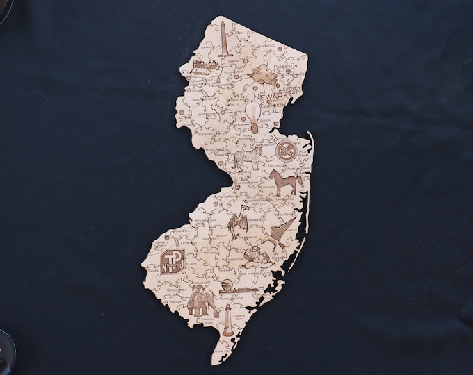The New Jersey Puzzle - Etsy