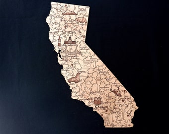 California Fantasy Map Puzzle 500 Piece Puzzle Map Art, RPG Map Fantasy ...