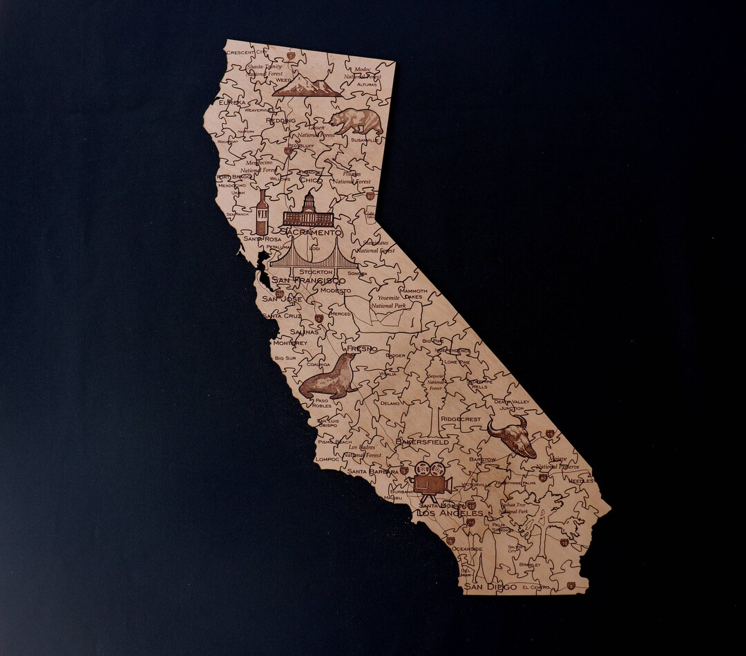 The California Puzzle - Etsy