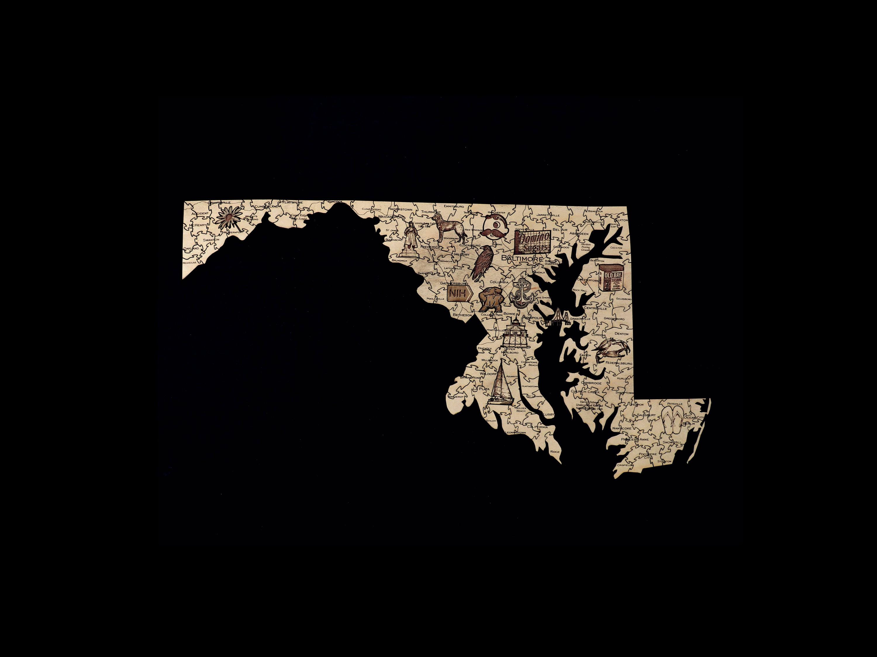 The Maryland Puzzle - Etsy
