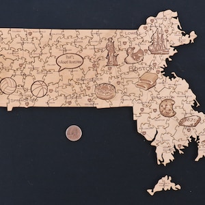 The Massachusetts Puzzle | Etsy