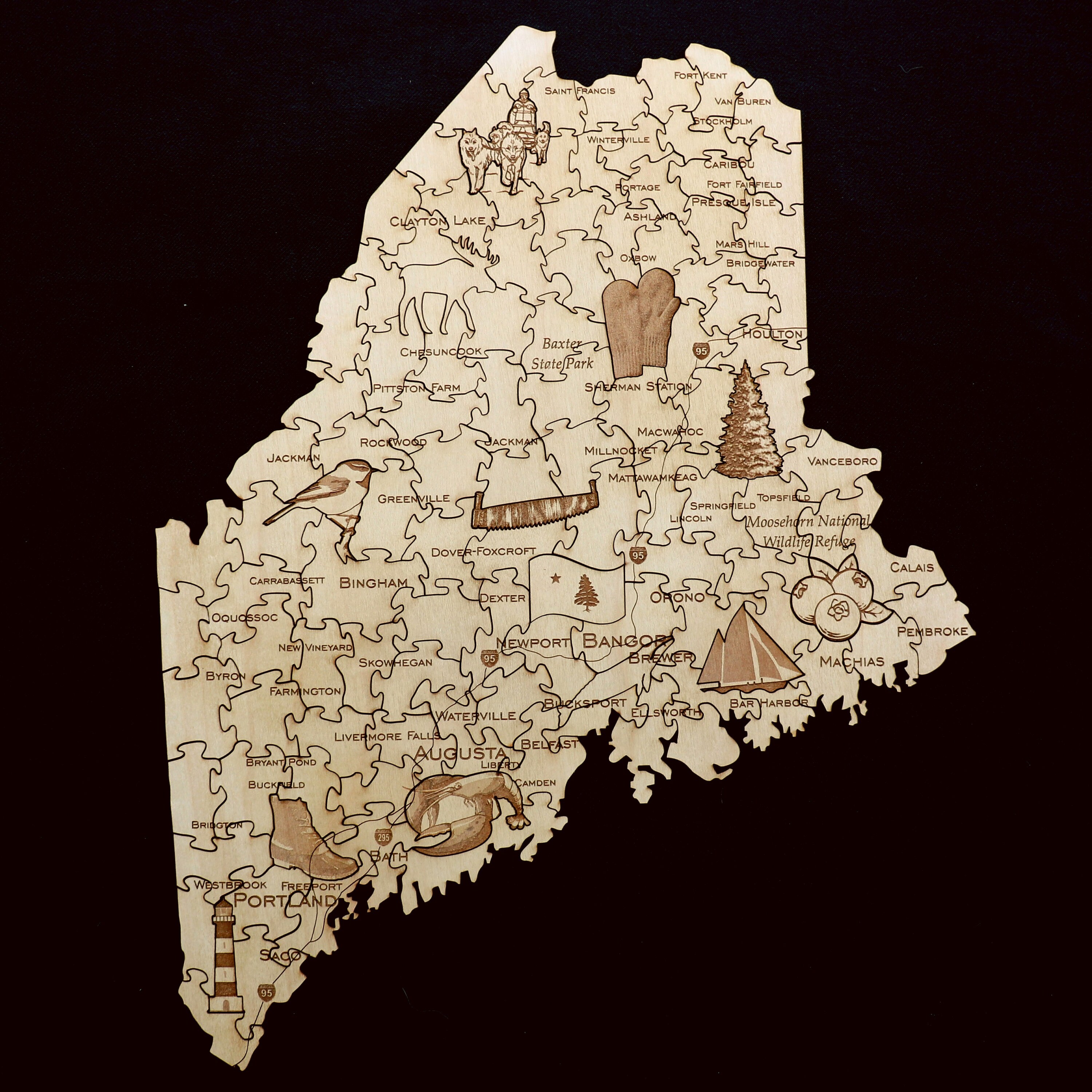 The Maine Puzzle - Etsy