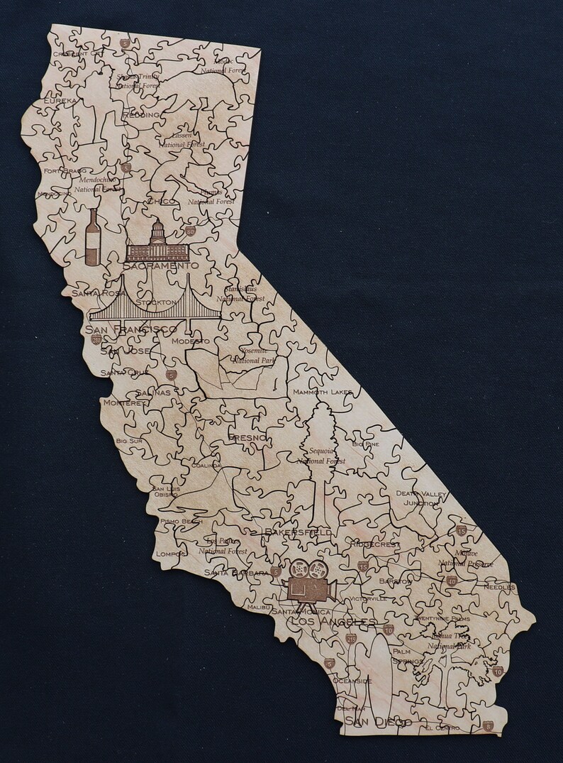 The California Puzzle | Etsy