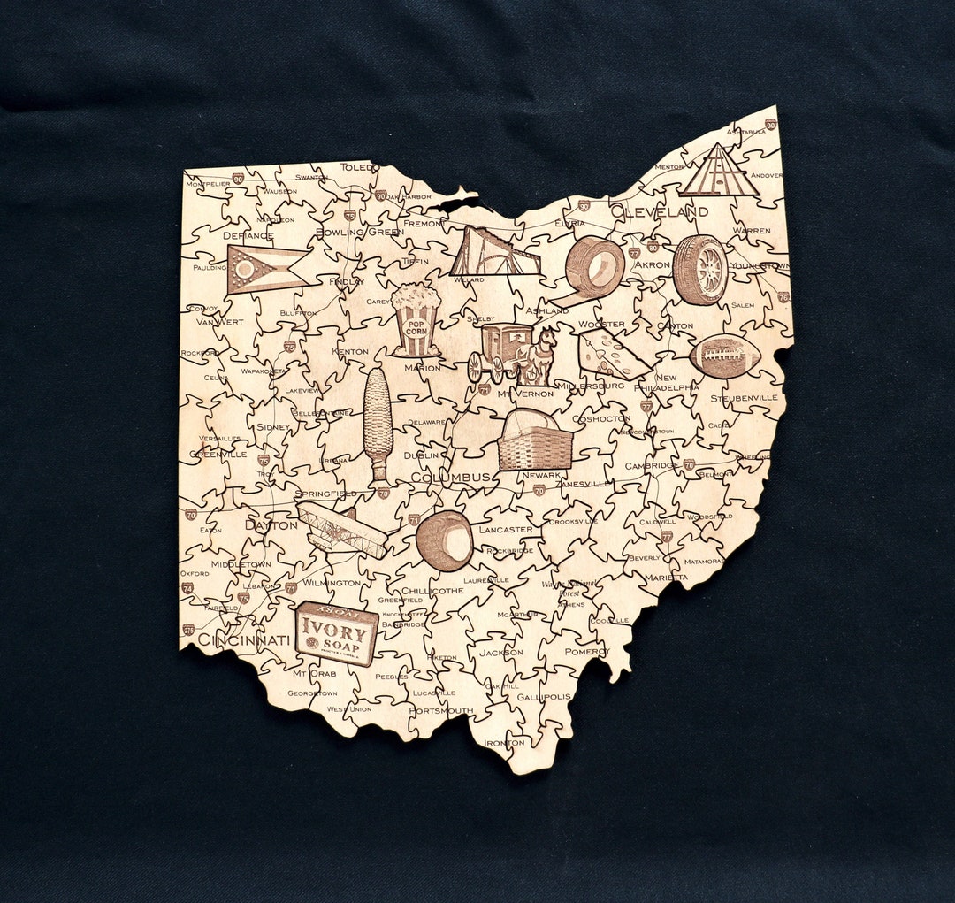The Ohio Puzzle - Etsy