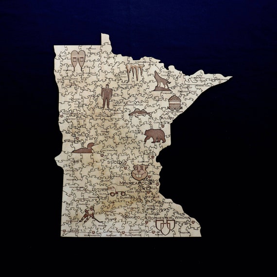 The Minnesota Puzzle | Etsy