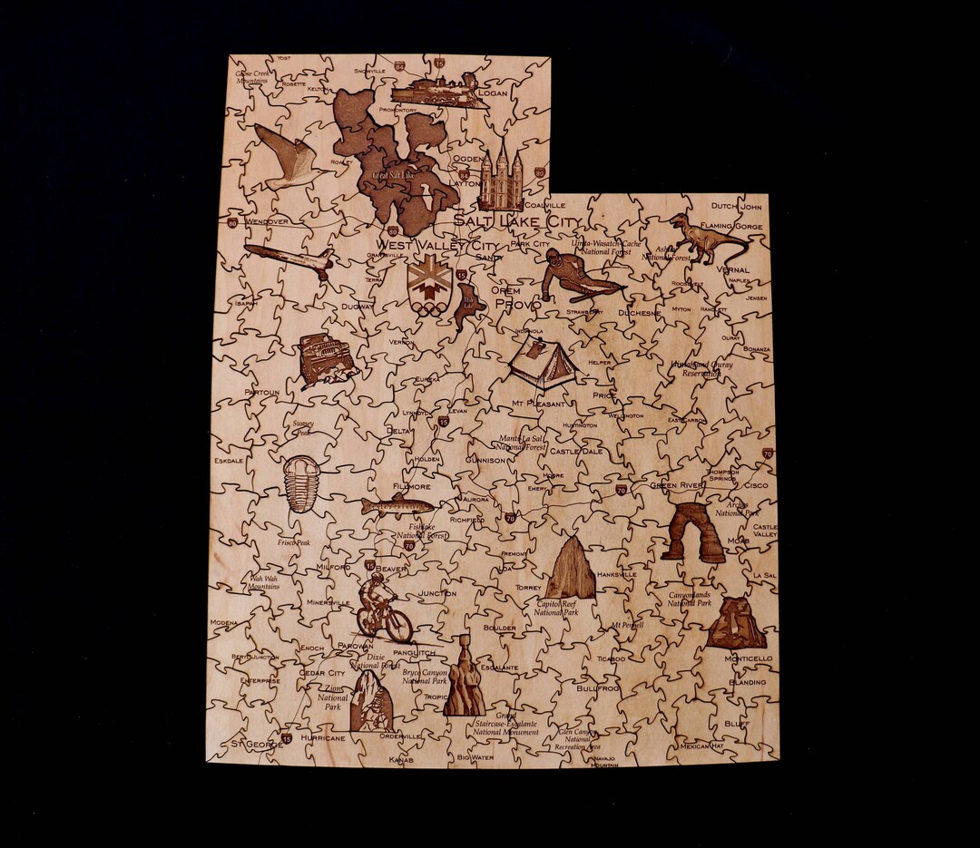 The Utah Puzzle - Etsy