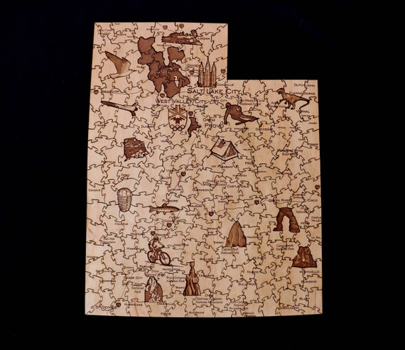 The Utah Puzzle - Etsy