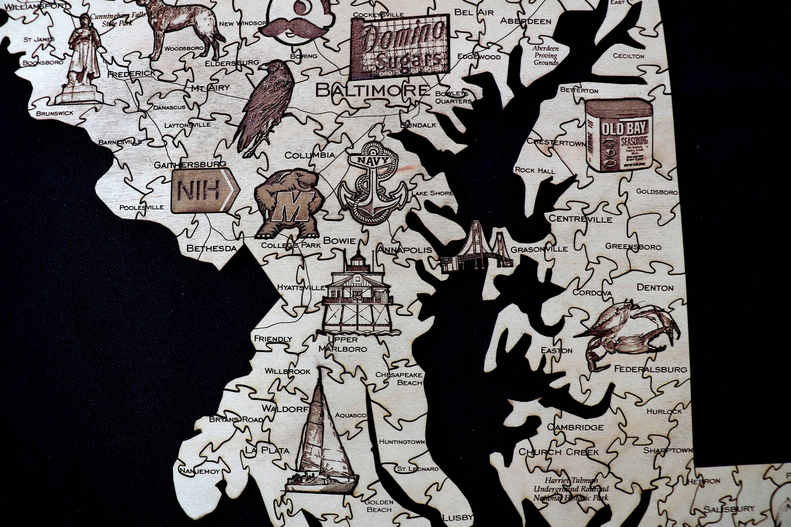 The Maryland Puzzle - Etsy