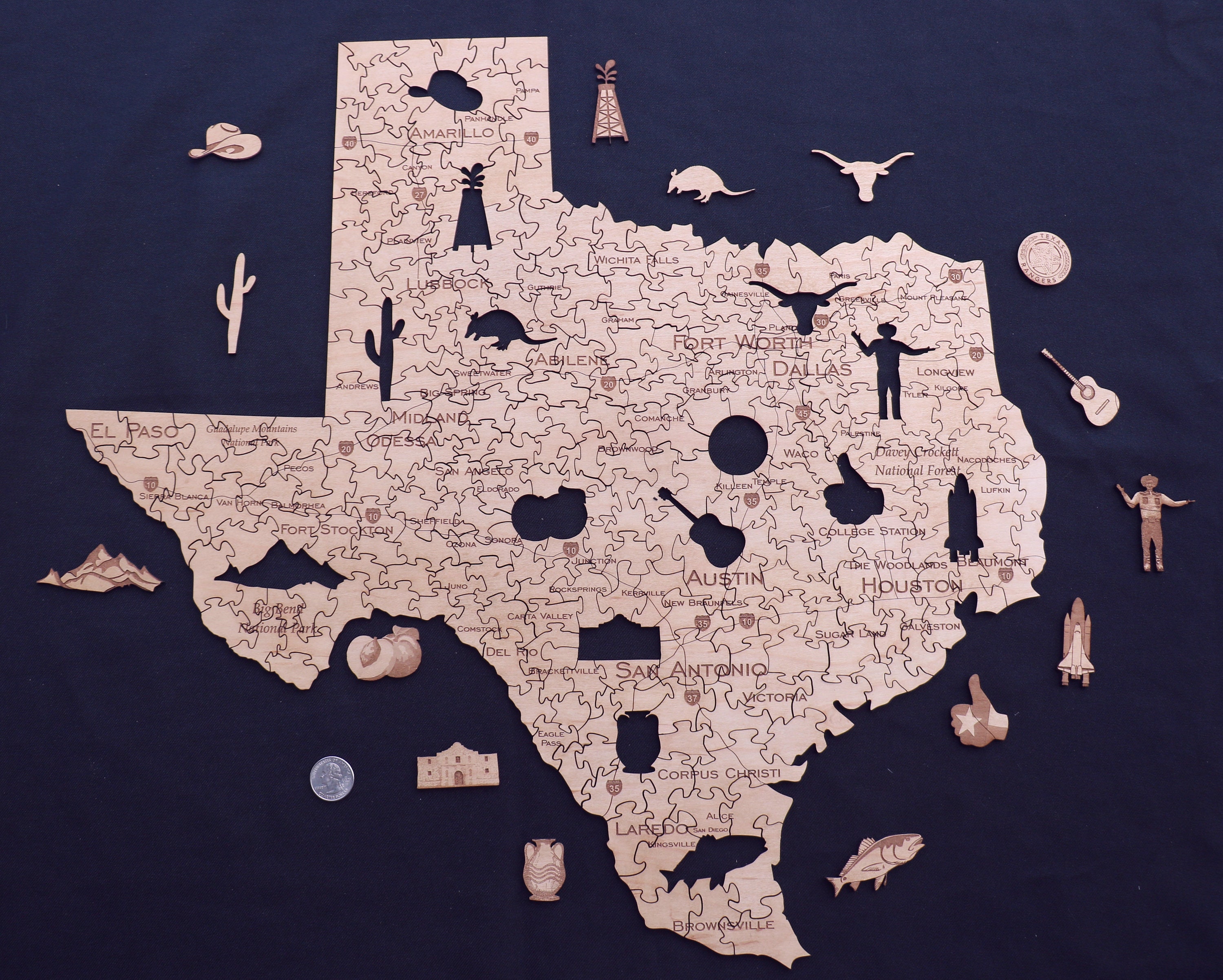 The Texas Puzzle | Etsy