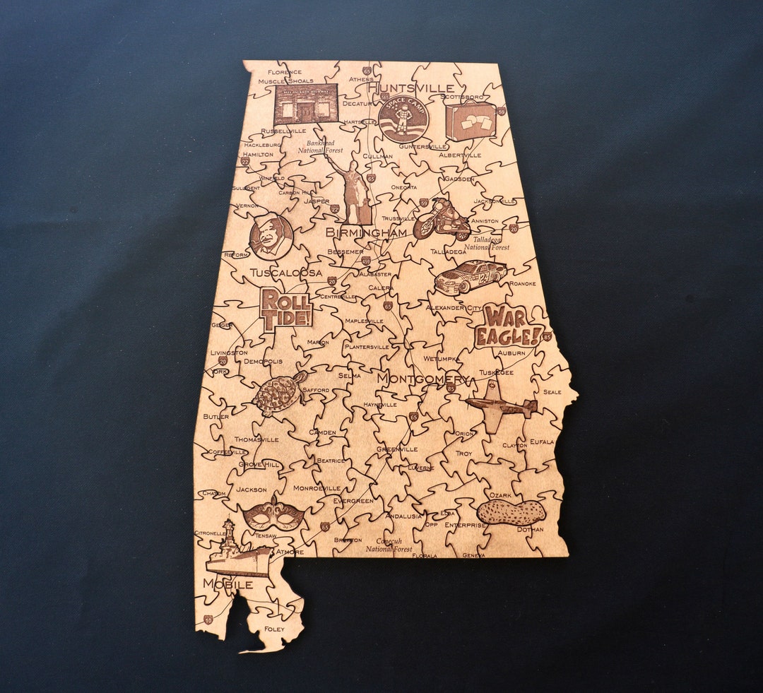 The Alabama Puzzle - Etsy