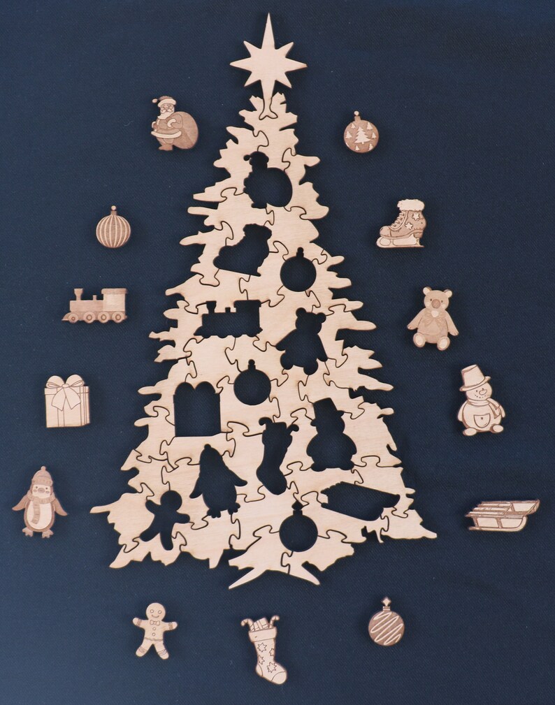 The Christmas Tree Puzzle - Etsy