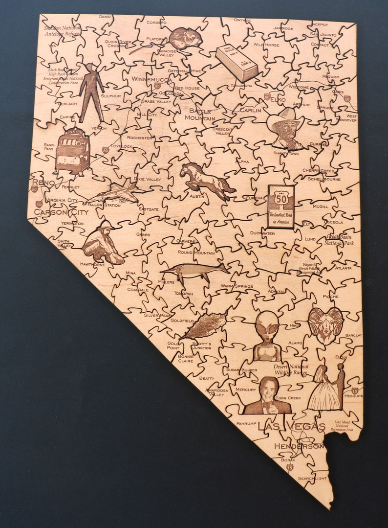 The Nevada Puzzle - Etsy