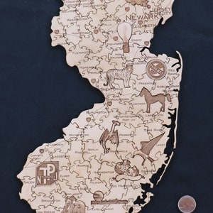 The New Jersey Puzzle - Etsy