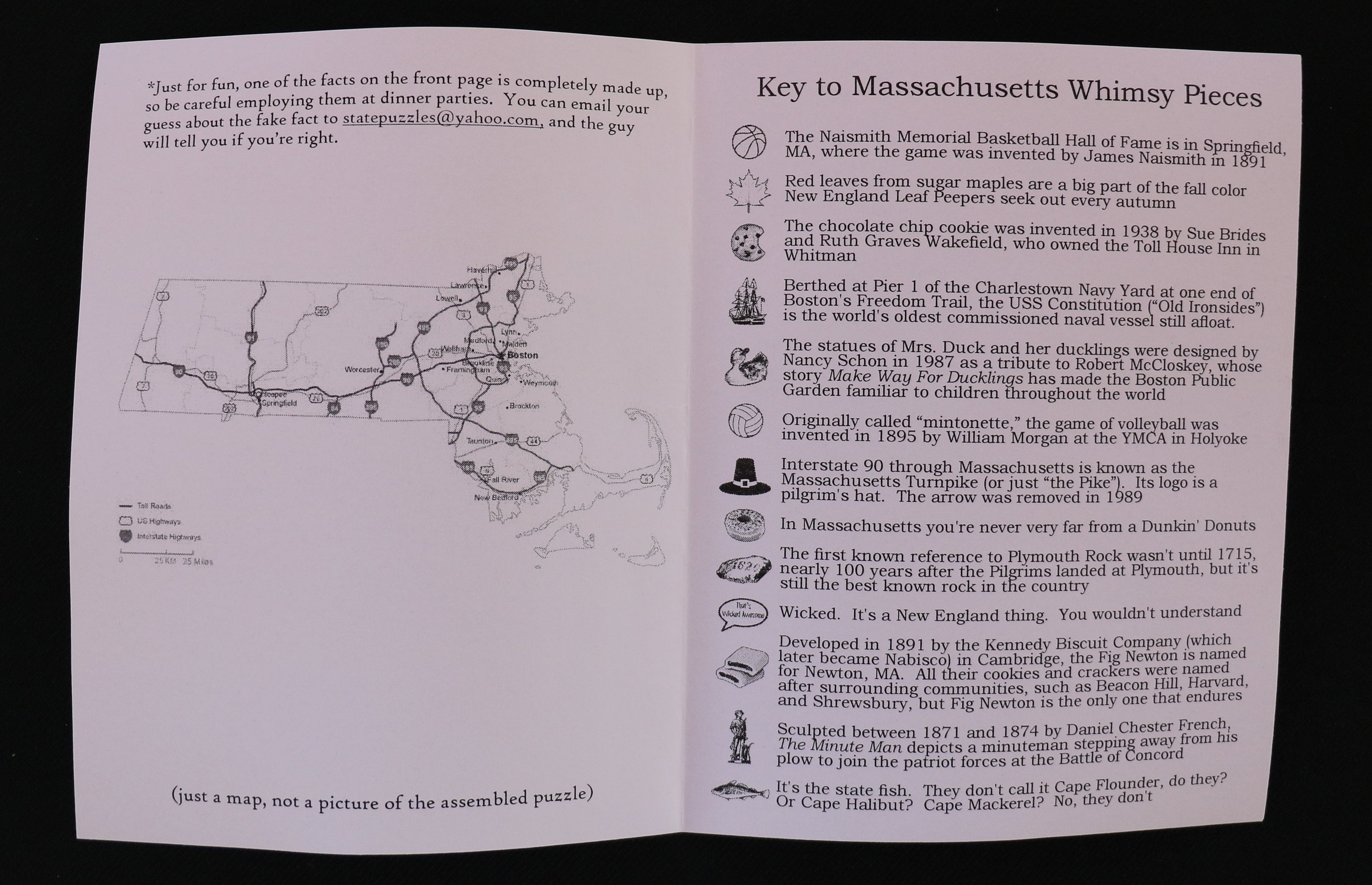 The Massachusetts Puzzle | Etsy