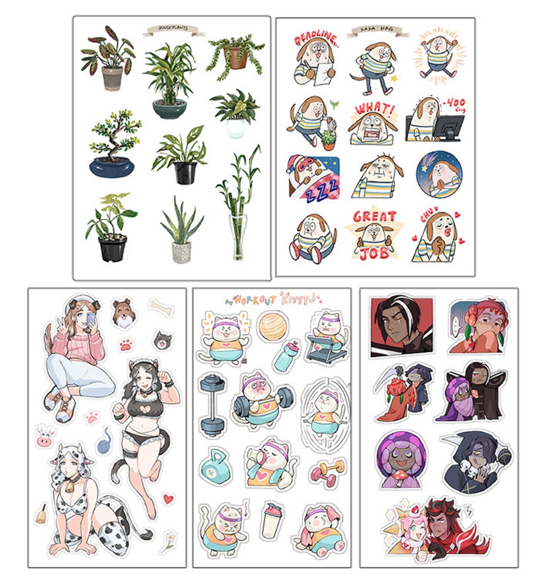 STICKERSHEETS - Etsy