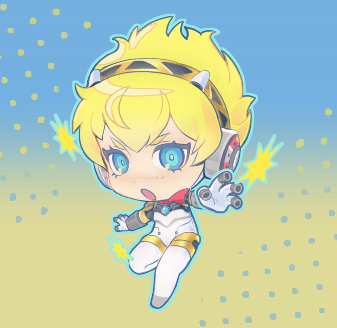 Persona 3: Aigis Charm/sticker - Etsy