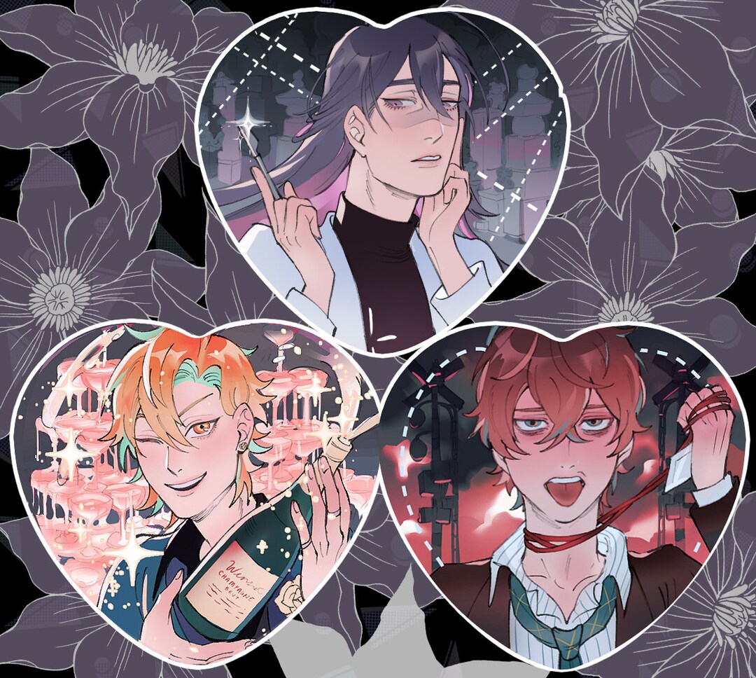 HYPMIC Matenrou Heart Buttons - Etsy