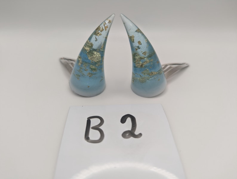 Resin Horns, Clip On, Ren Faire, Halloween Costume Accessories, Hair ...