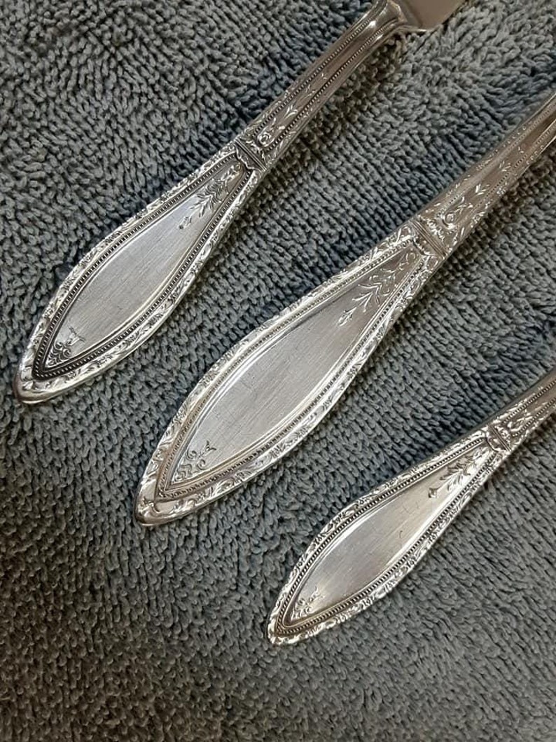 Antique Wm A. Rogers, Oneida Silverplate Flatware Set, Mystic-coronet ...