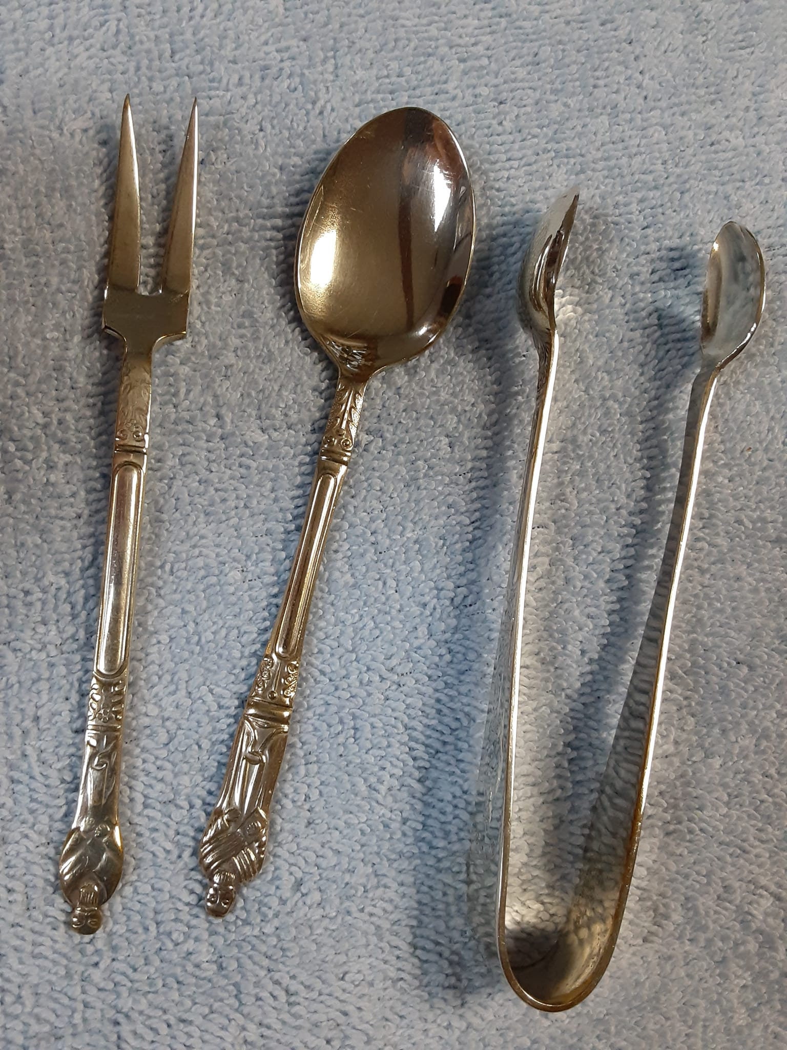 13 Piece Antique Set of Silverplate Monk Spoons and Forks, UNF763 - Etsy