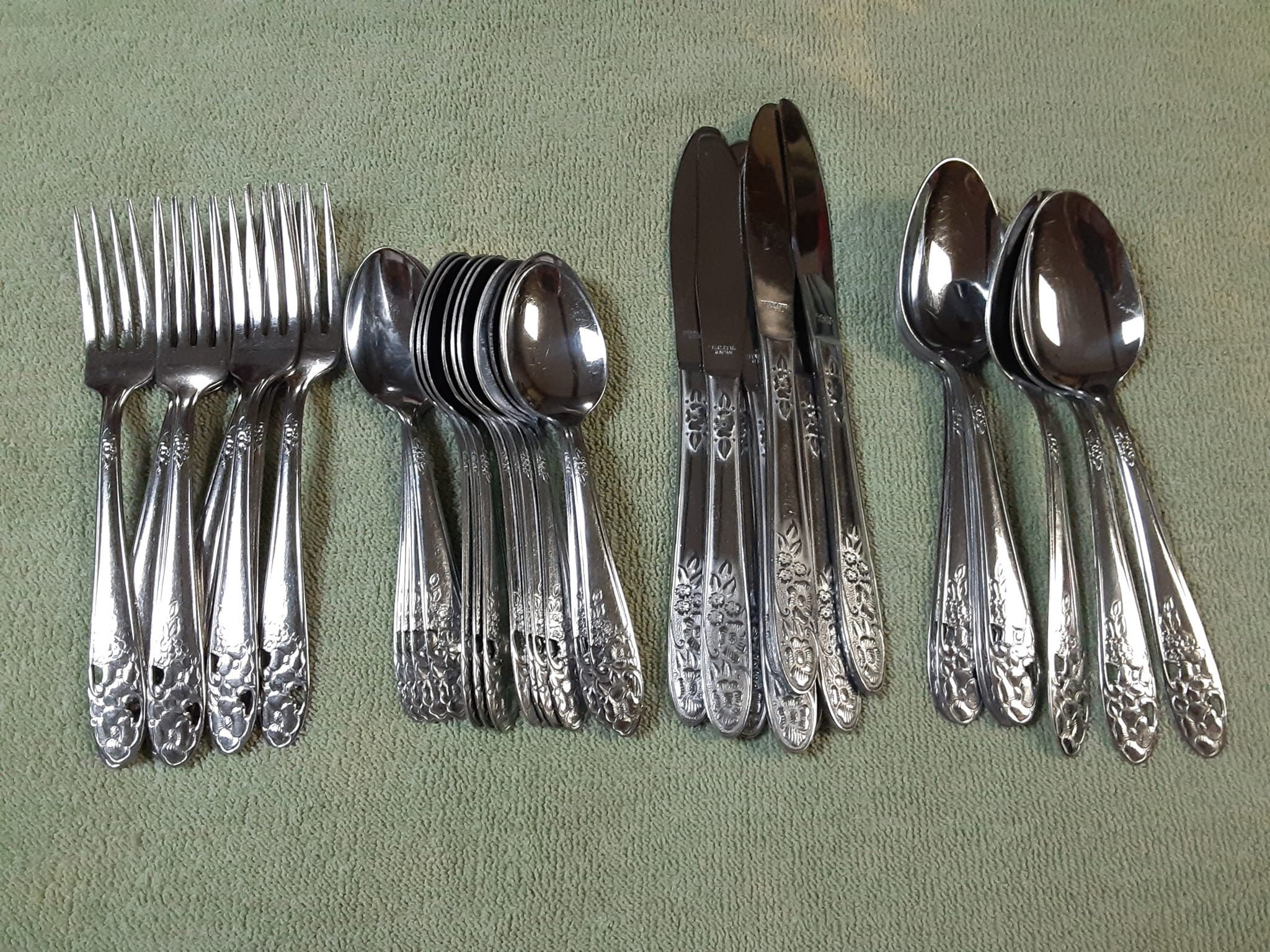 40 Piece Service for 8 Saladmaster Maytime Stainless Flatware Set - Etsy