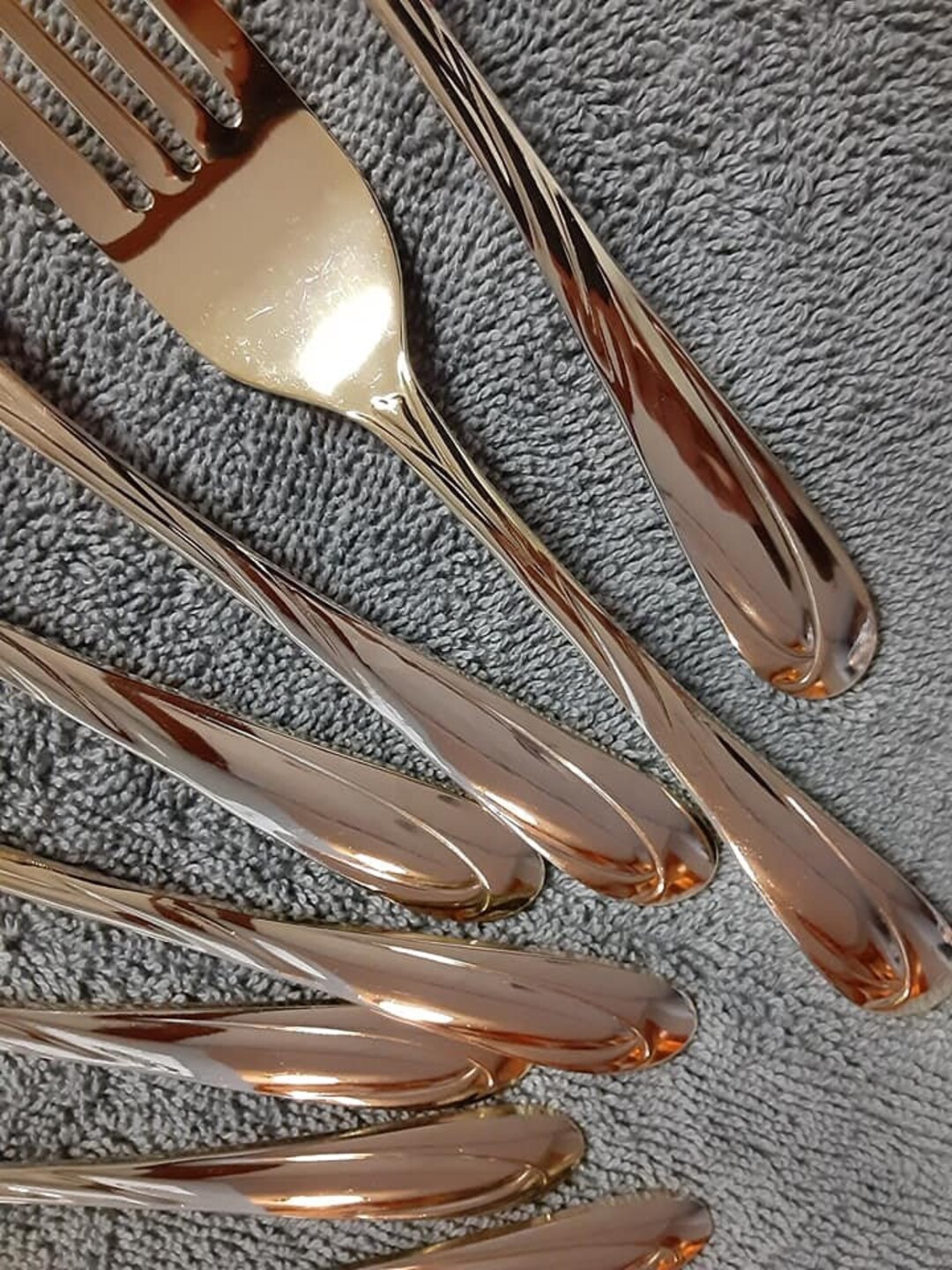 44 Piece Service for 8 Farberware Nicole Gold Flatware Set - Etsy