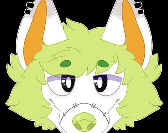Furry Head Furry Art Furry SVG and PNG Digital Fursuit Furry Headshot ...