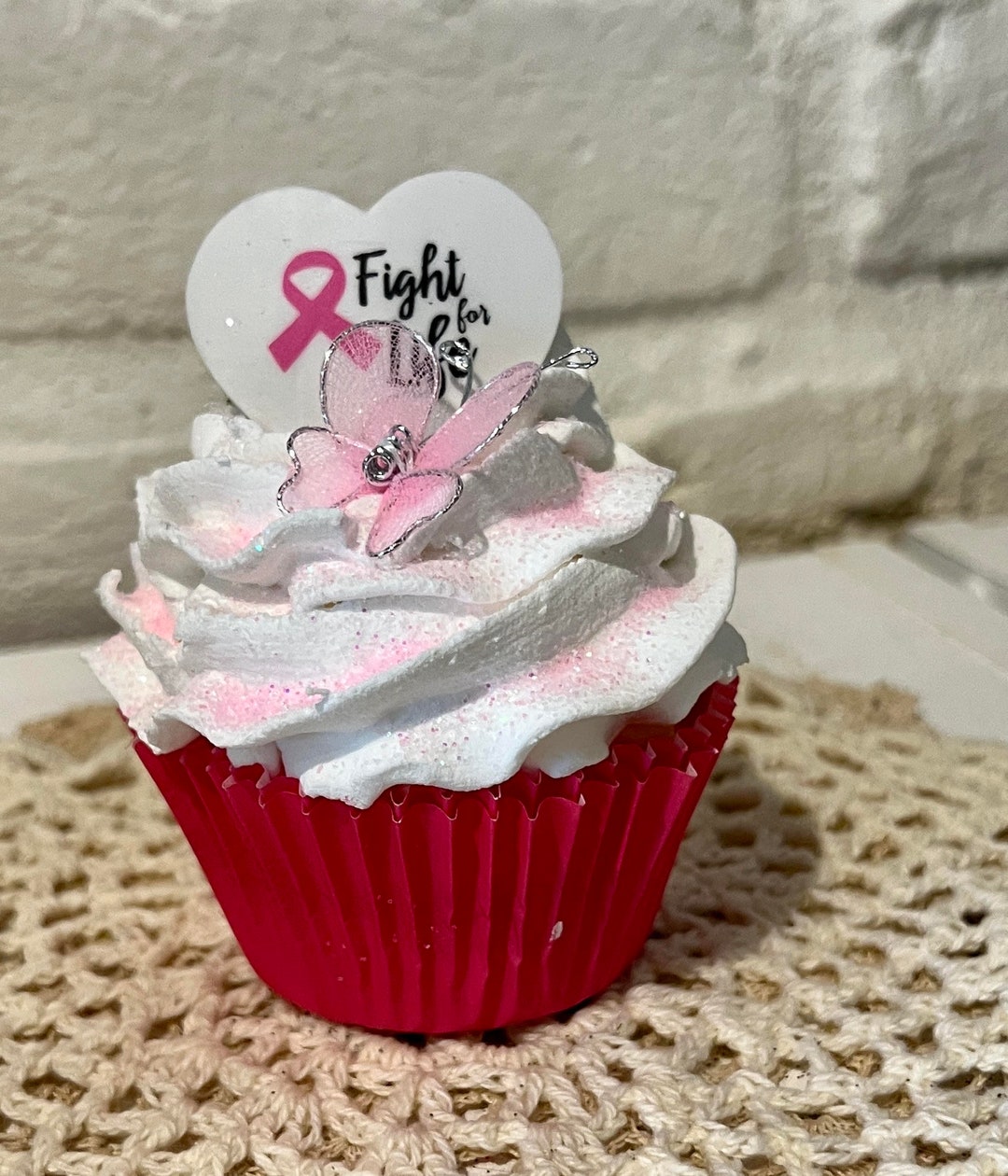 Breast Cancer Fake Cupcake, Breast Cancer Survivor, Fight for Life ...