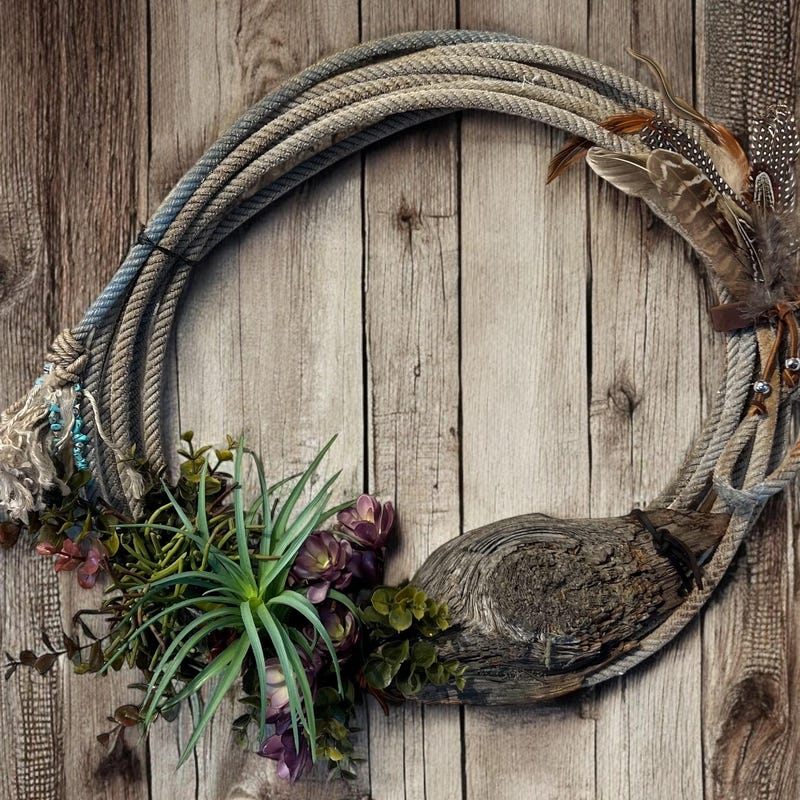 Lariat Rope Wreath - Etsy