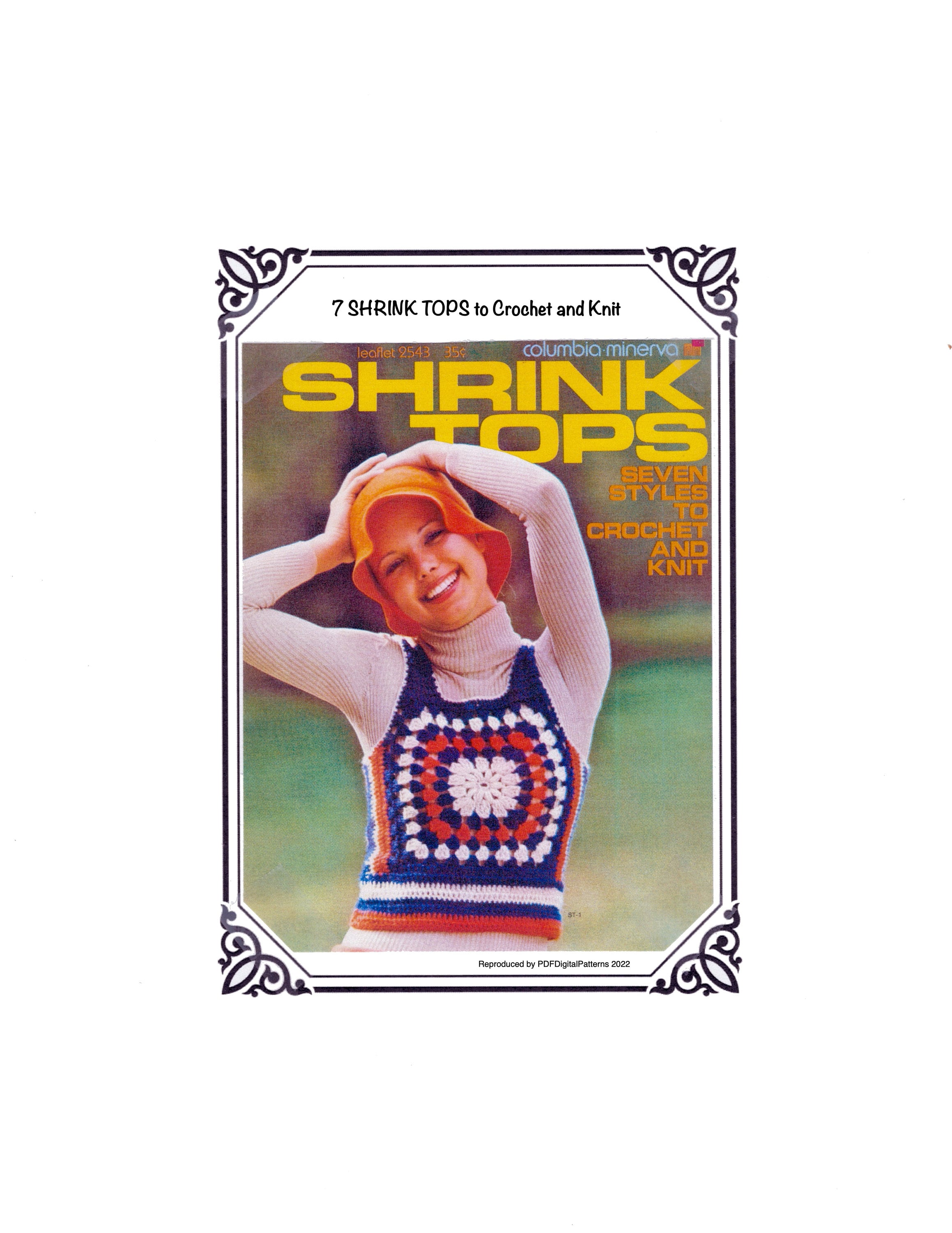 PDF Vintage Crochet Boho 7 Shrink Tops to Crochet and Knit With Granny ...
