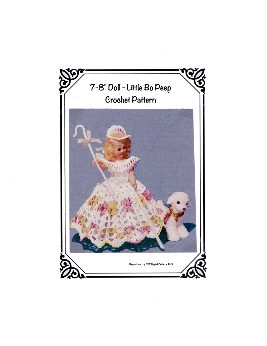 PDF Crochet 7-8" Doll Little Bo Peep Pattern - American Thread Company ...
