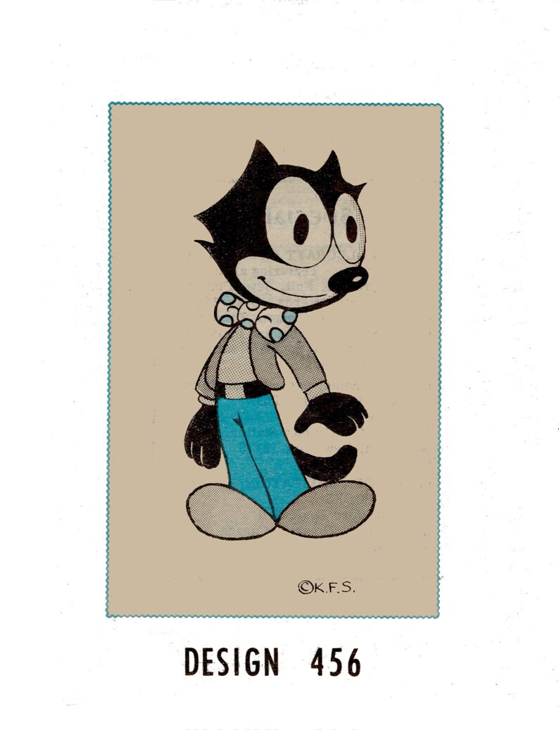 PDF Vintage Felix the Cat Doll With Clothes Pattern Design #456 for 20 ...