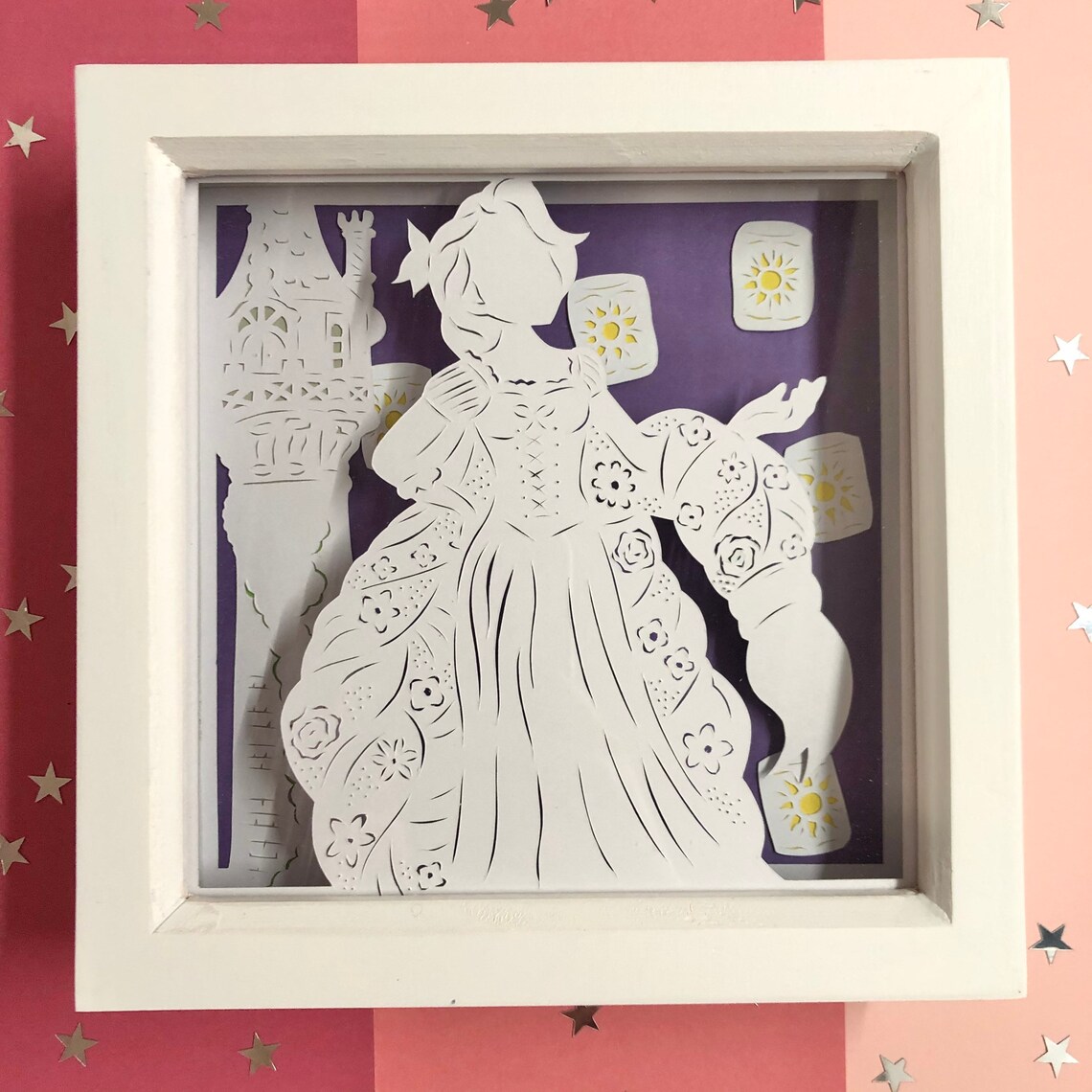 Disney Rapunzel, Tangled Handmade Paper Cut Out Frame - Etsy