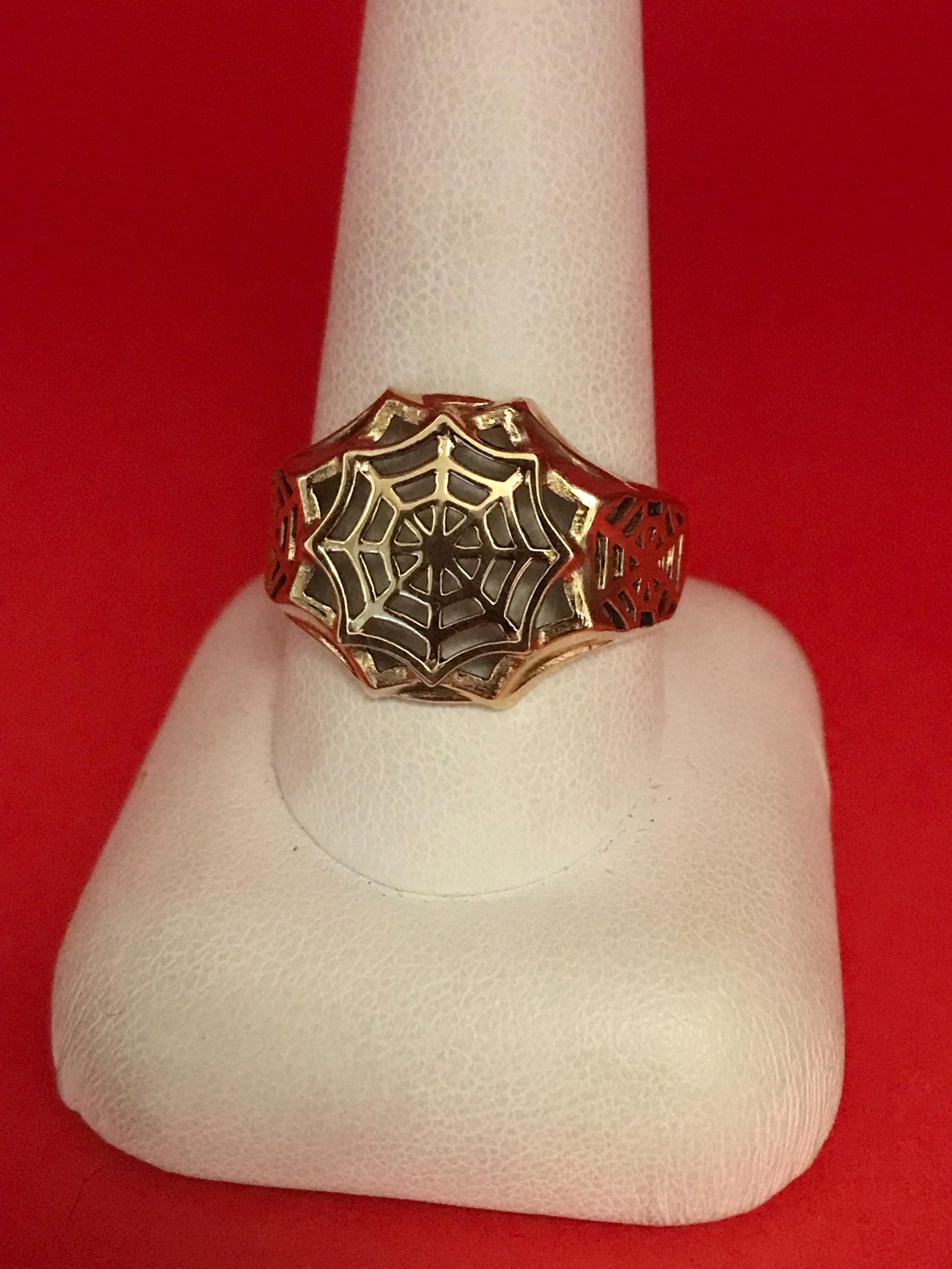 Gold 14 Karat Spider Ring - Etsy
