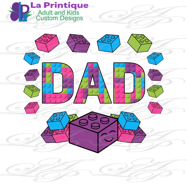 Blocks Dad Birthday PNG Design: Building Blocks (digital Download) - Etsy
