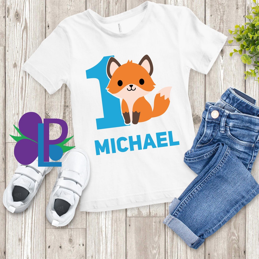 Boys Fox 1st Birthday Shirt: Personalized Woodland Tee - Etsy