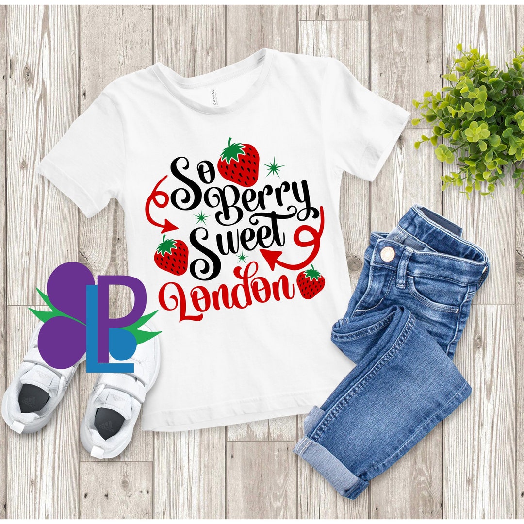 Kids so Berry Sweet Birthday Shirt: Girls Strawberry Tee - Etsy
